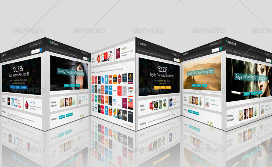 3D Web Page Display Pack V2, Graphics | GraphicRiver