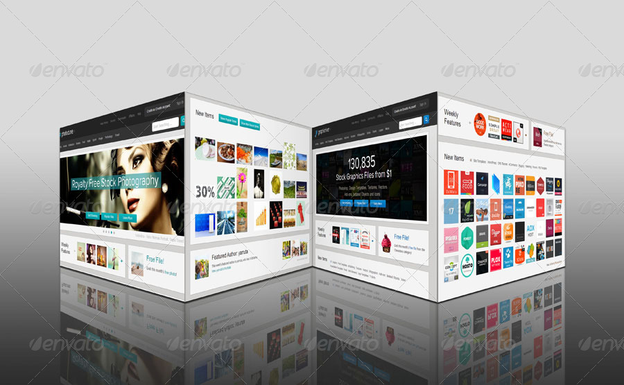 3D Web Page Display Pack V2, Graphics | GraphicRiver
