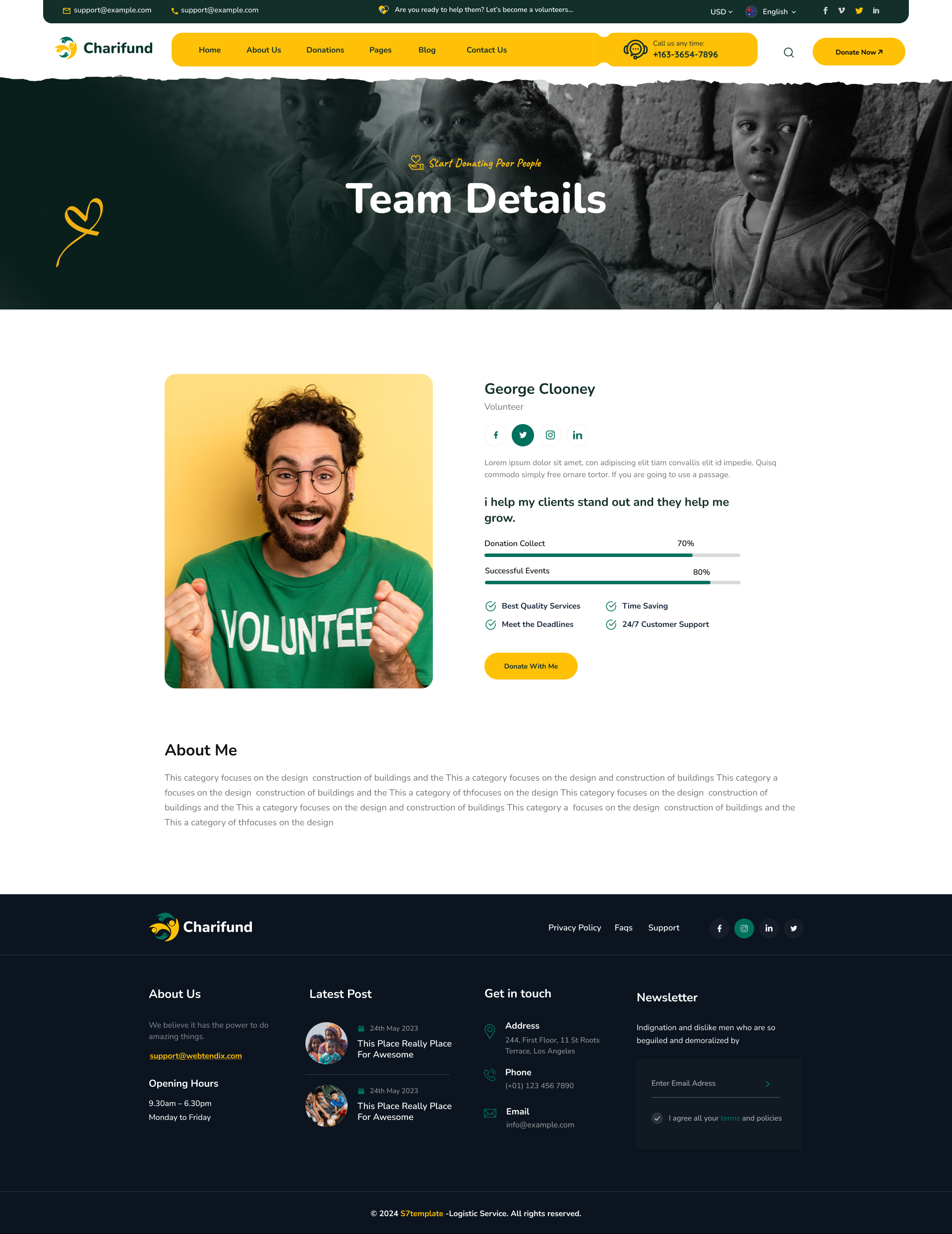 Charifund - Next JS React- Charity & Donation Foundation Template by ...