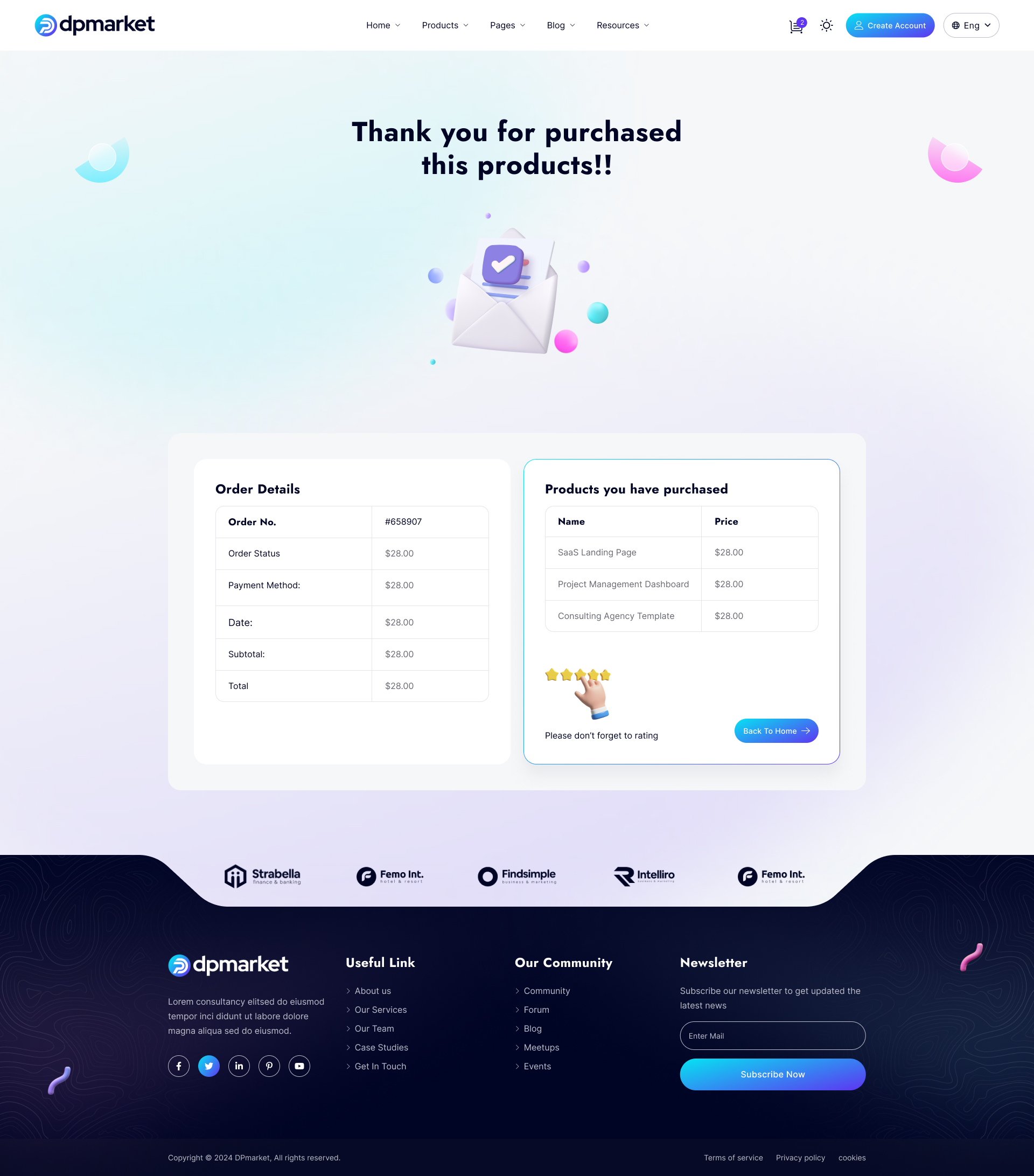 DpMarket – Digital Products Marketplace Html5 Template With Dashboard ...