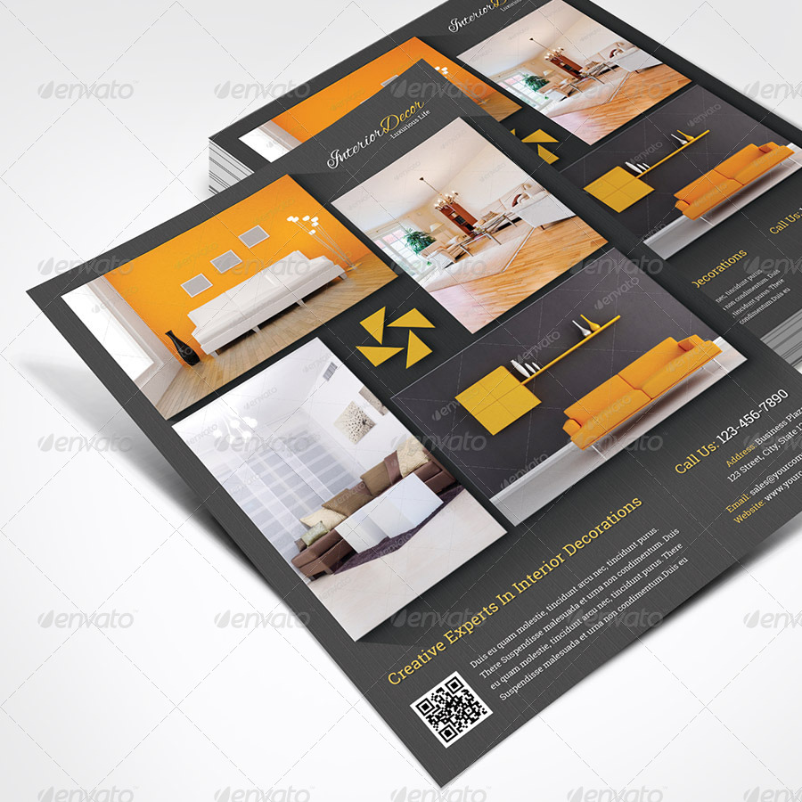Interior Design Flyer / Magazine Ad , Print Templates | GraphicRiver
