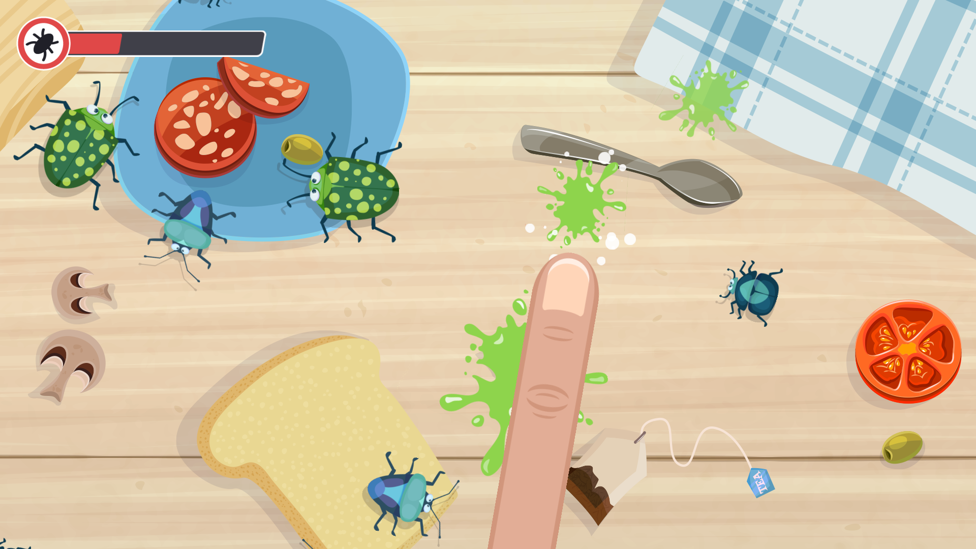 Kitchen Smash – Bug Smasher Game – Construct 3 | HTML5 | Mobile ...