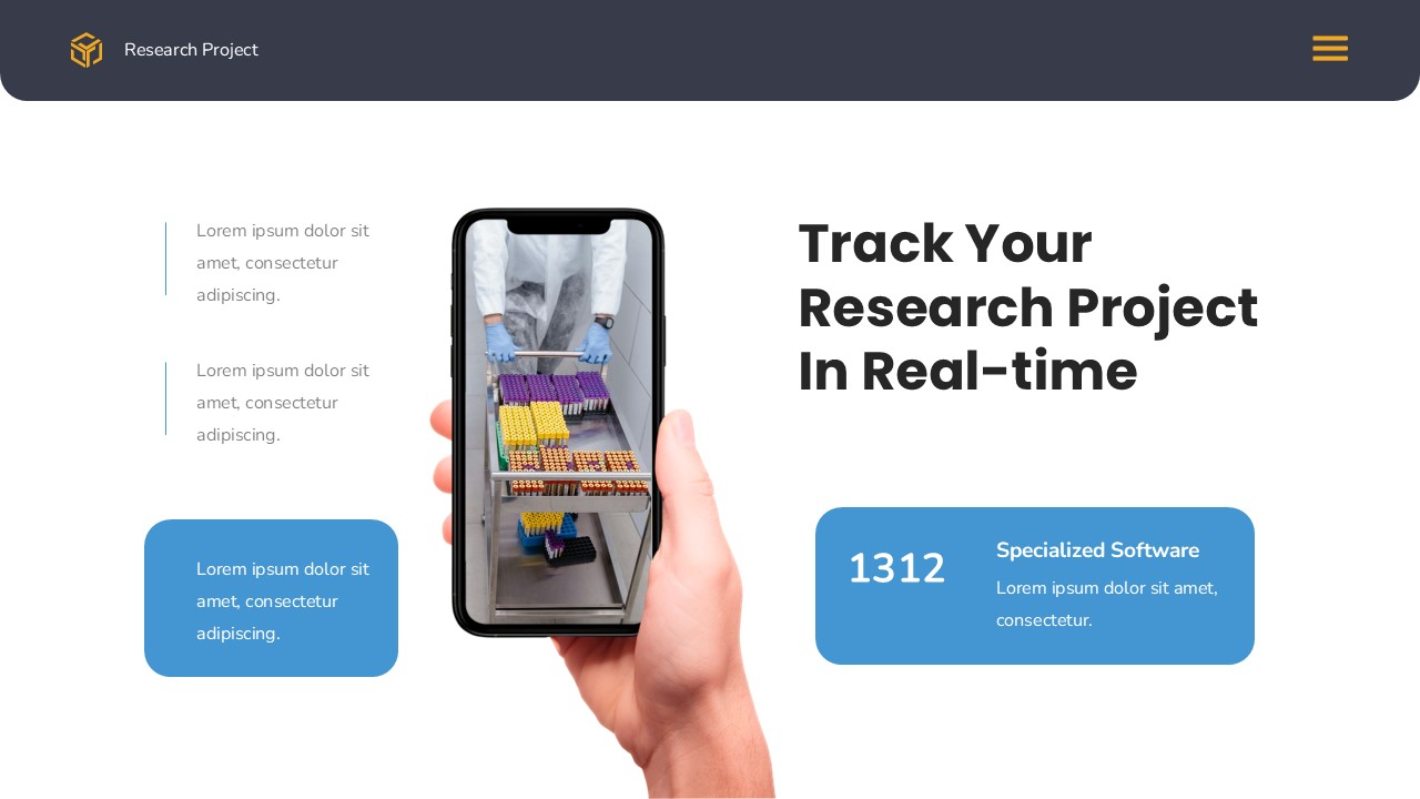 Research Project Google Slide Template, Presentation Templates ...