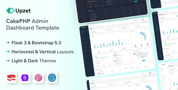 Upzet - CakePHP Admin & Dashboard Template by themesdesign | ThemeForest