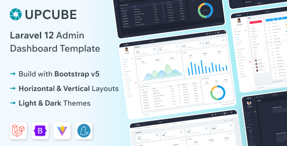 Upcube - Laravel 12 Admin & Dashboard Template by themesdesign | ThemeForest
