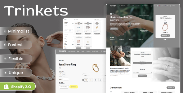 Trinkets - Modern Jewelry Shopify 2.0 Theme by WorkDo | ThemeForest