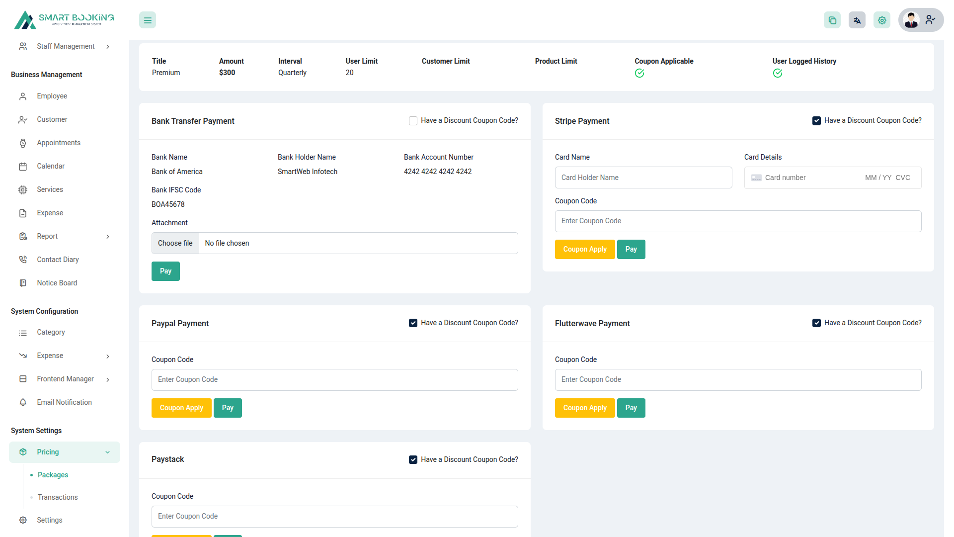 Smart Booking SaaS - Appointment Management System by smartwebinfotech