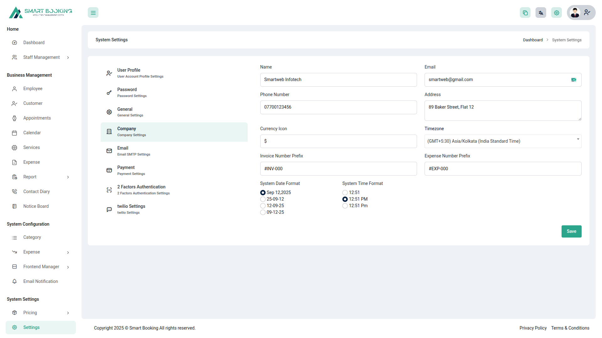 Smart Booking SaaS - Appointment Management System by smartwebinfotech
