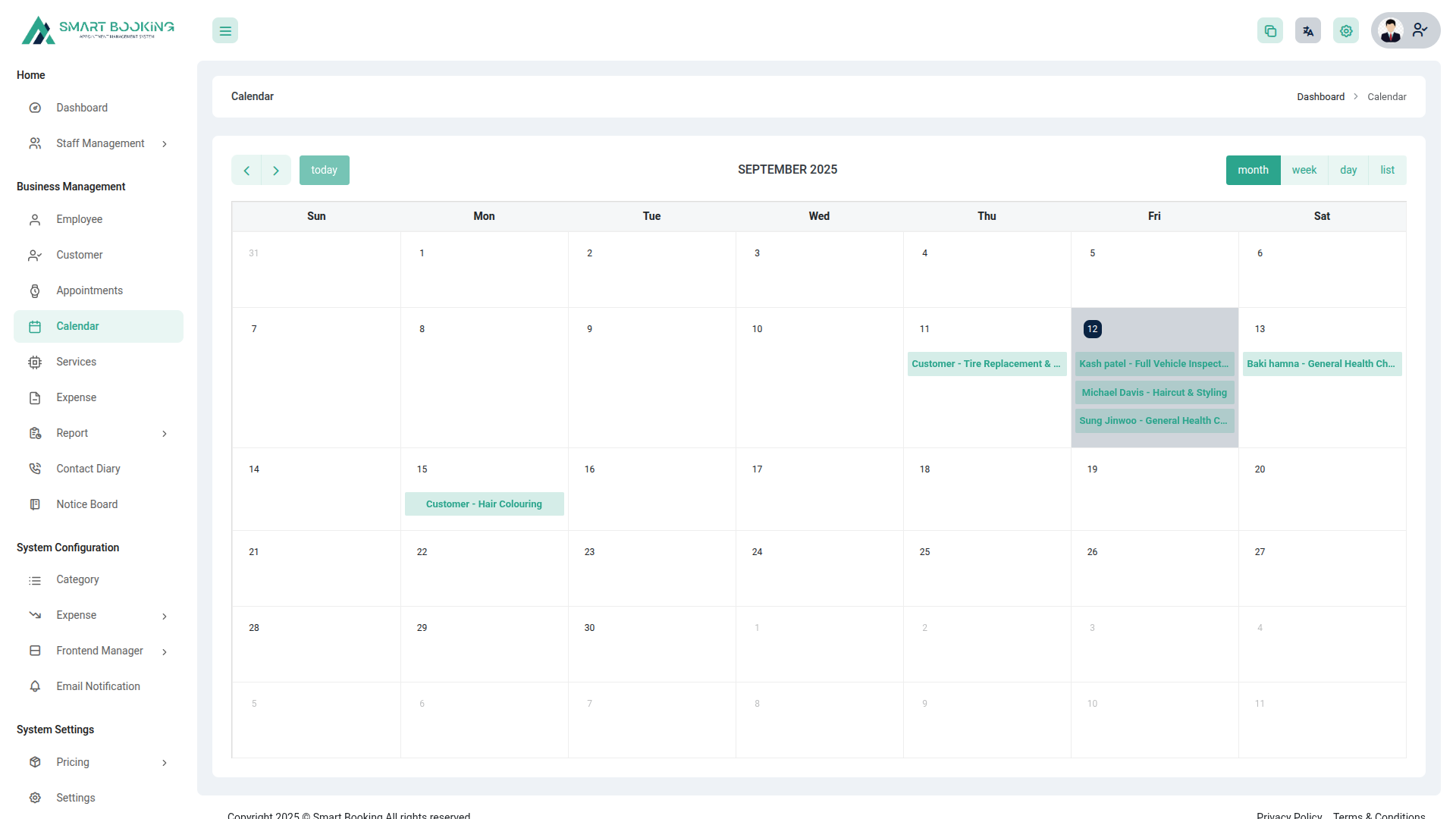 Smart Booking SaaS - Appointment Management System by smartwebinfotech