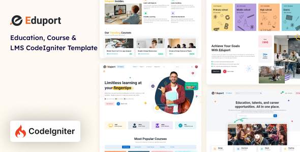 Eduport - CodeIgniter LMS, Education and Course Template by Stackbros