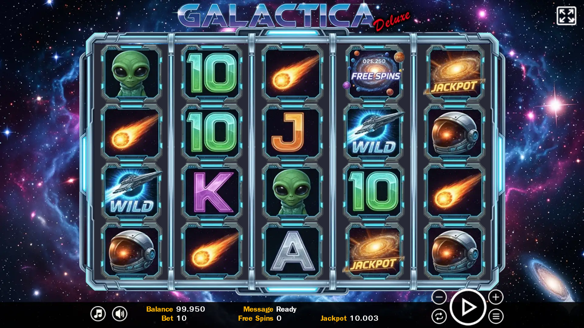Galactica Deluxe - HTML5 Slot Machine by All-Scripts | CodeCanyon