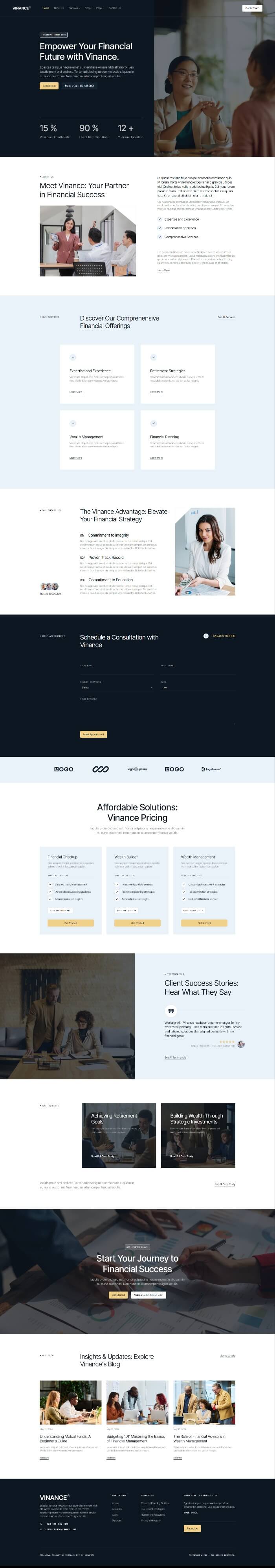 Vinance - Financial Consulting Figma Template by omispace | ThemeForest