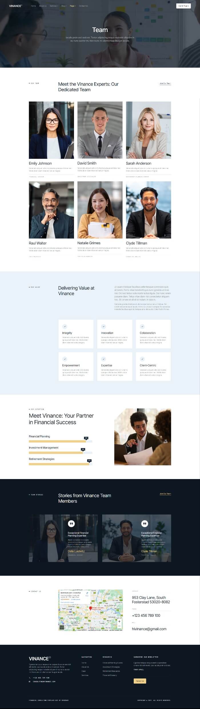 Vinance - Financial Consulting Figma Template by omispace | ThemeForest