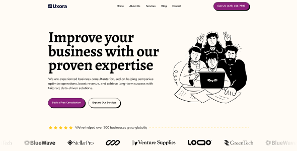 Uxora - Software, SaaS & Startup WordPress Theme by mthemeus | ThemeForest
