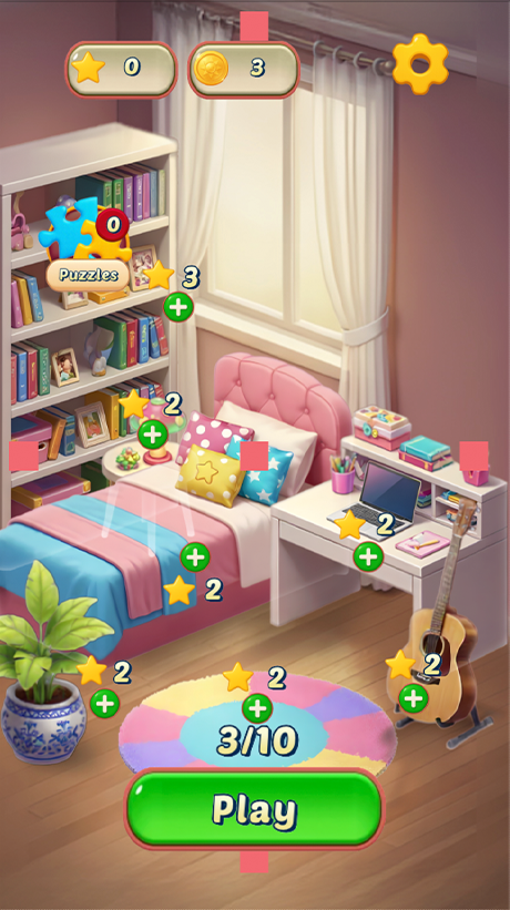 Dreamy Rooms - Tile Adventure HTML5 Game - Puzzle Game - Construct 3 by ...