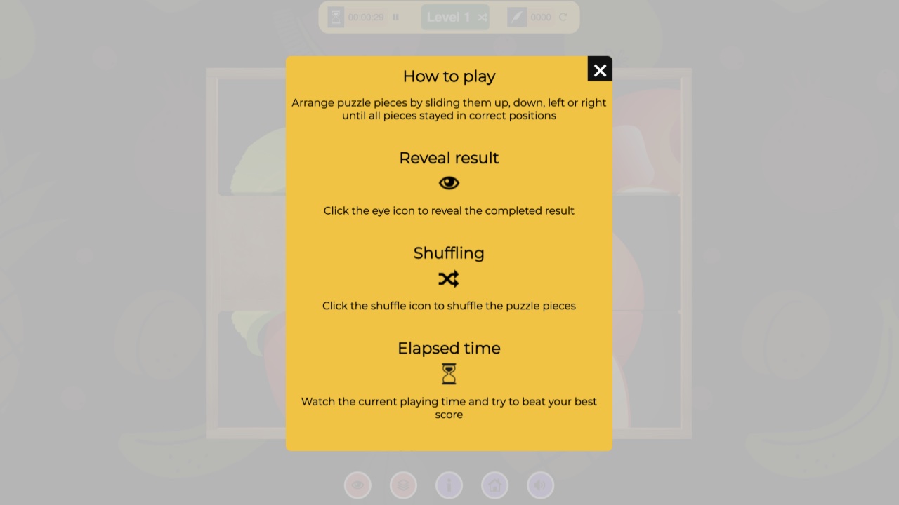 3D Fruits Sliding Puzzle - Cross Platform Puzzle Game by raizensoft