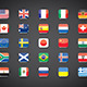 Most Popular Countries Flags, Vectors | GraphicRiver