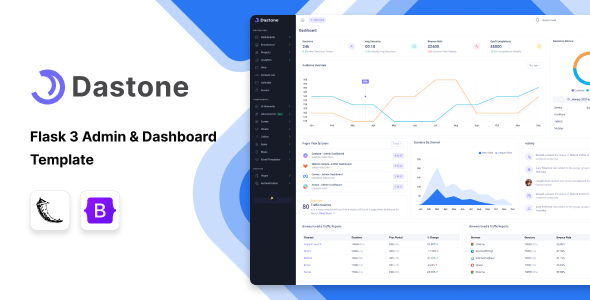 Dastone - Flask Admin & Dashboard Template by Mannat-Themes | ThemeForest