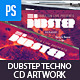 Dubstep, Techno, Rave CD Template, Print Templates | GraphicRiver