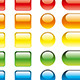 Set of Colorful Web Buttons, Vectors | GraphicRiver