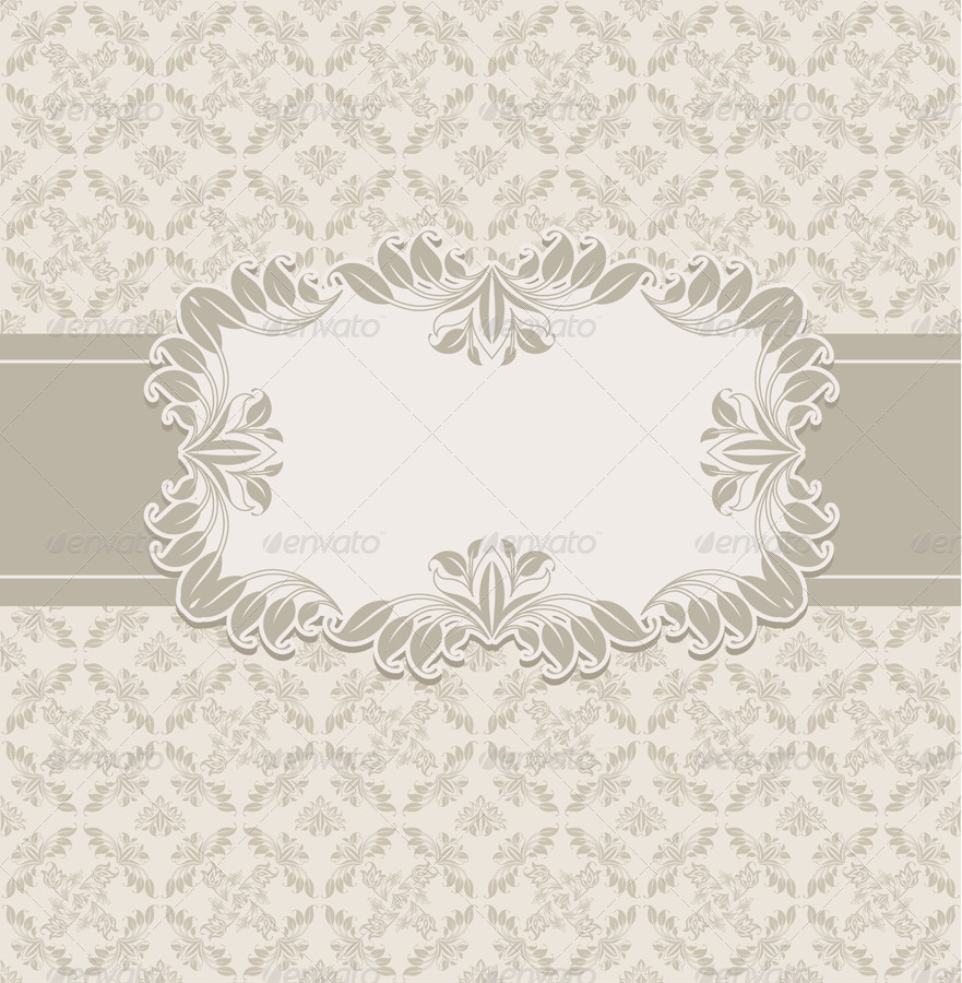 Decorative Menu and Frame Template, Vectors | GraphicRiver