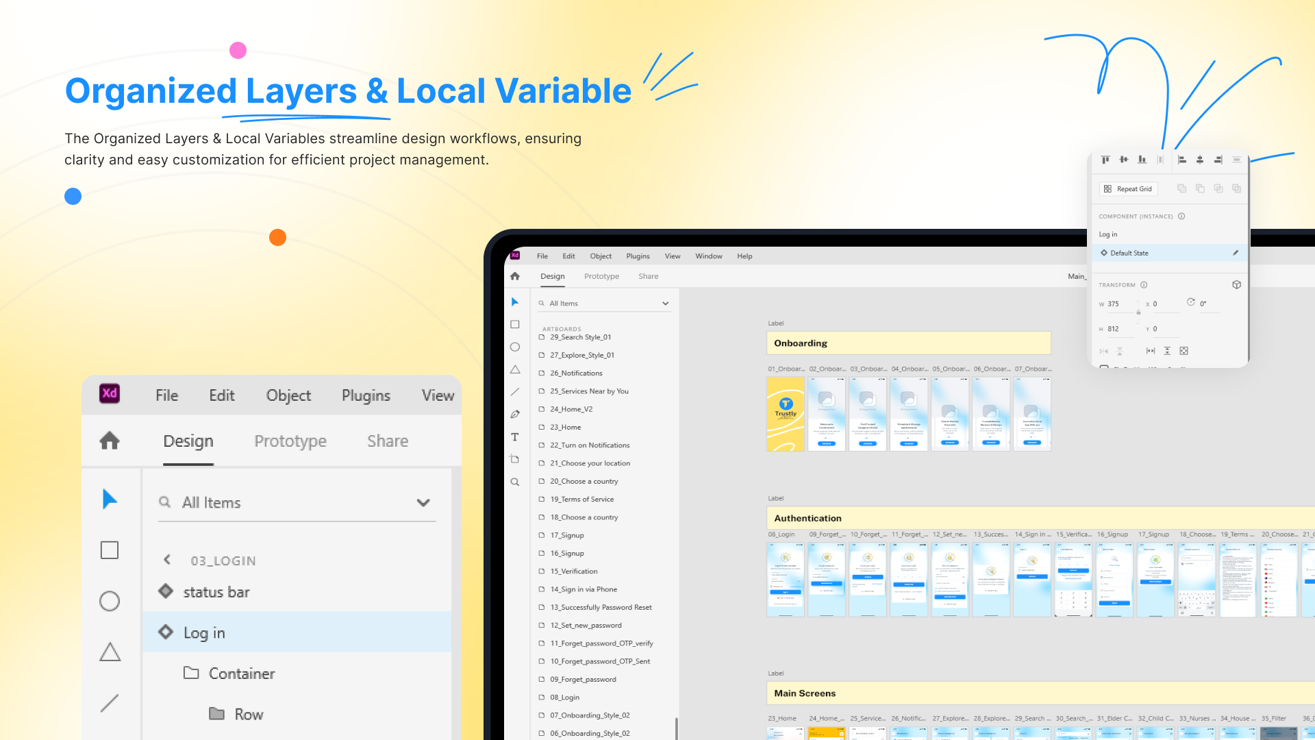 Trustly - Care Seeker Mobile App Adobe XD UI Kits by createuiux ...