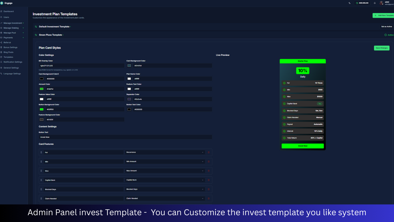 Crypgo – Professional Crypto Investment Script with MLM, Wallet ...