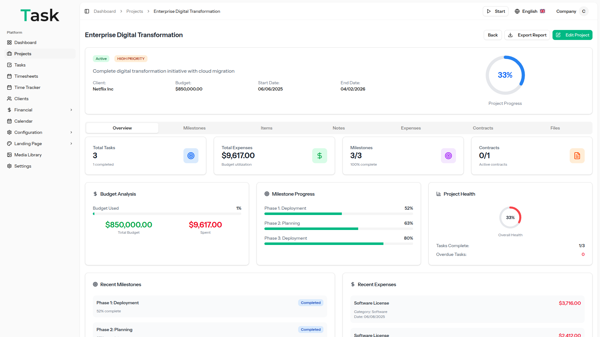 Task - Tasks Management System For Small Business by WorkDo | CodeCanyon
