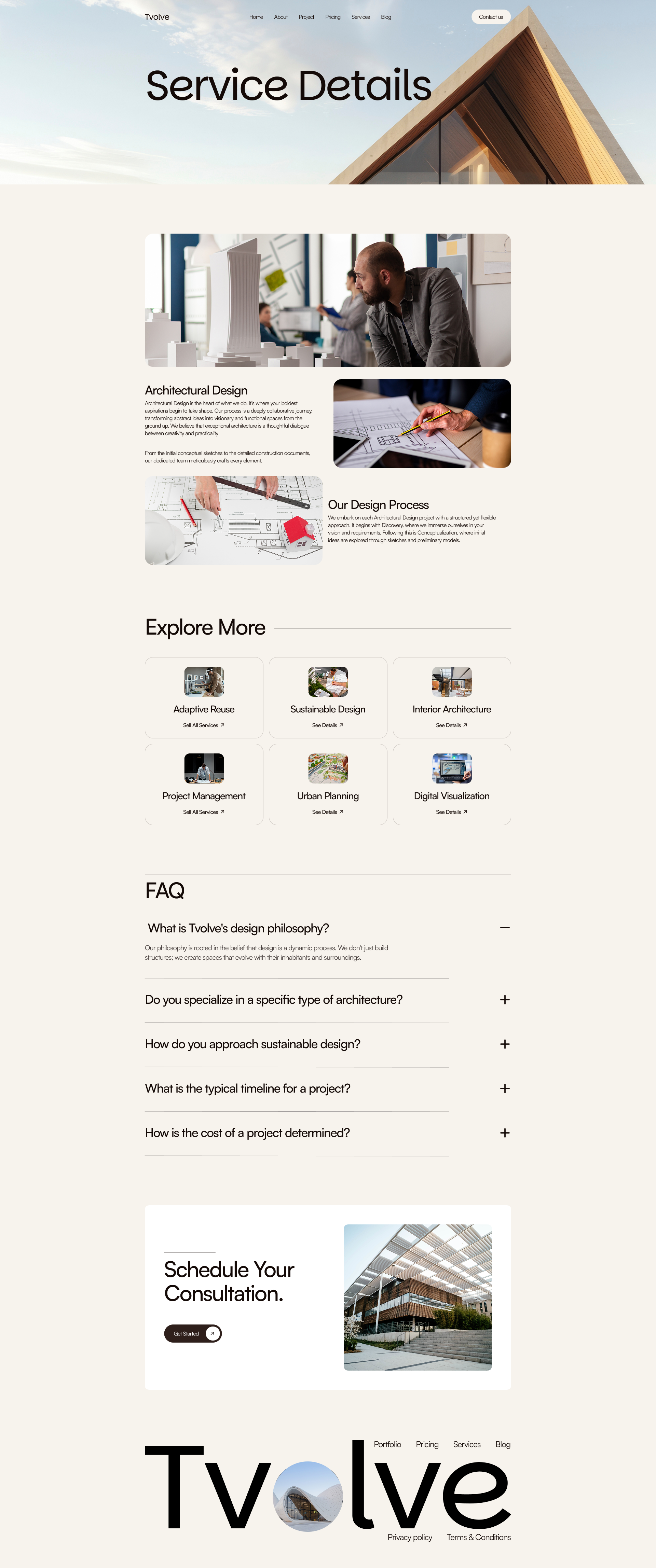 Tvolve- Architecture Agency Figma Template by tttstudio | ThemeForest