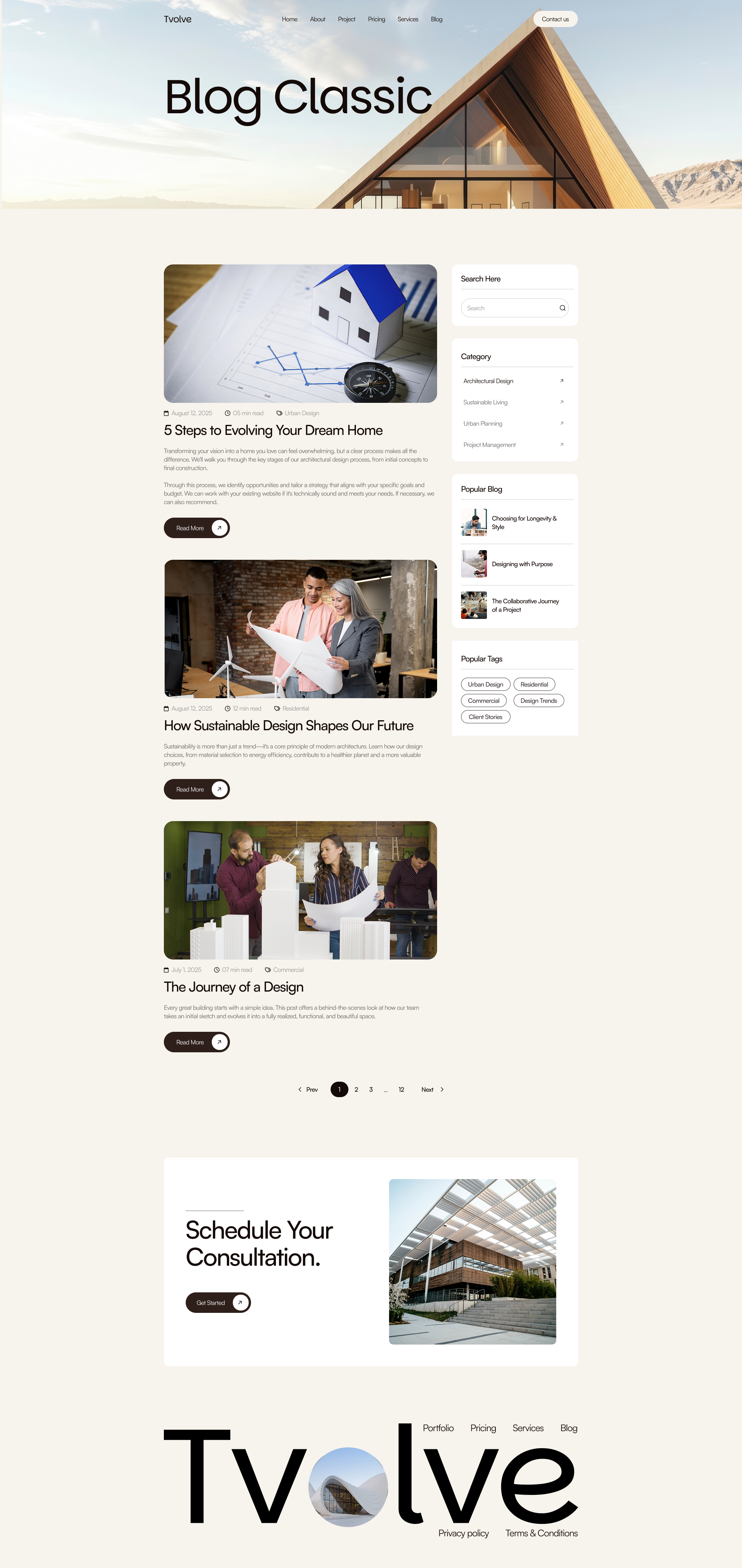 Tvolve- Architecture Agency Figma Template by tttstudio | ThemeForest