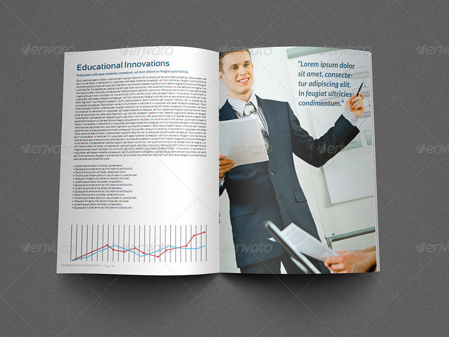 Training Company Brochure Template - 28 Pages, Print Templates ...
