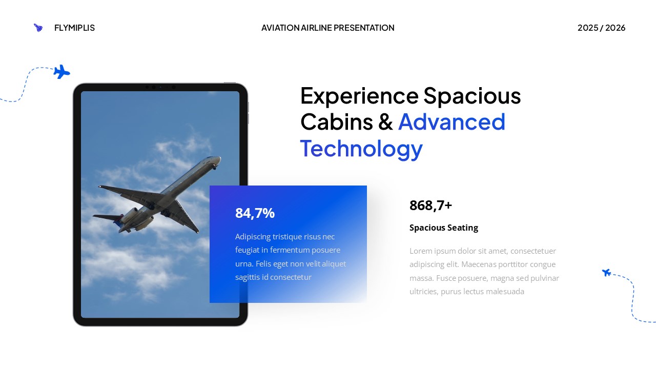 Aviation Airline PowerPoint Presentation, Presentation Templates ...