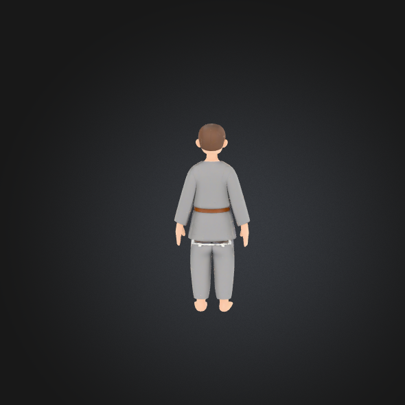 Neutral Stylized Human Male Character – Minimalistic 3D Model by lvbel386