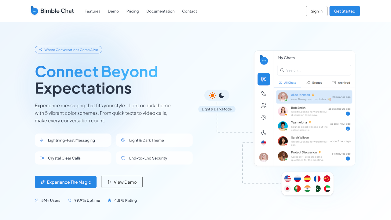 Bimble Chat Vuejs Vuetify Chat App Ui Template By Devcraftify Codecanyon