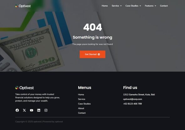 Optivest – Financial & Investment Elementor Template Kit by thanksfortoday