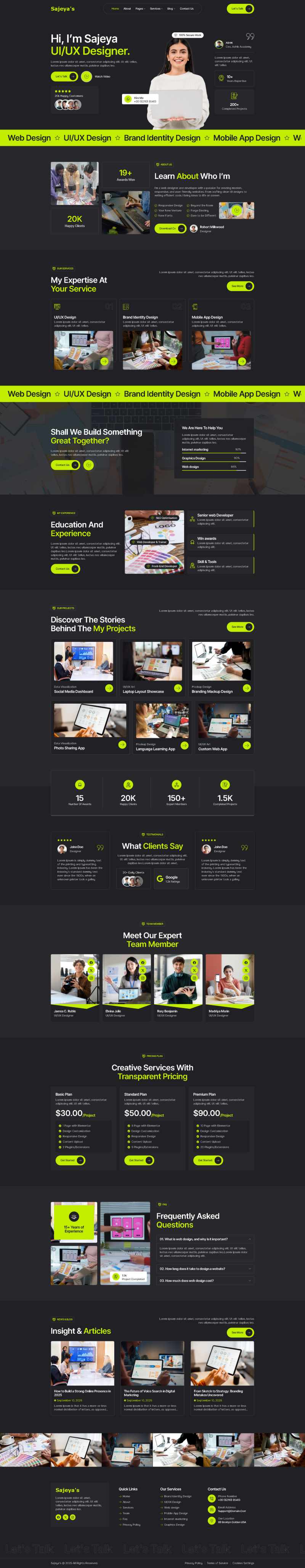 Sajeya - Personal Portfolio Elementor Template Kit by Alfa_Themes ...