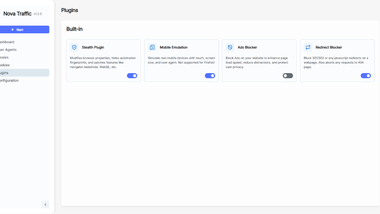 Nova Traffic - Organic Website Traffic Bot Visits Generator by AhsanCodes