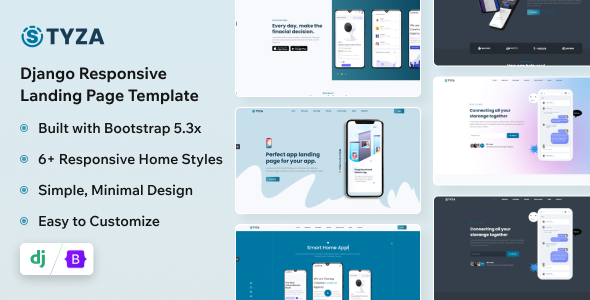 Styza - Django App Landing Page Template by themesdesign | ThemeForest