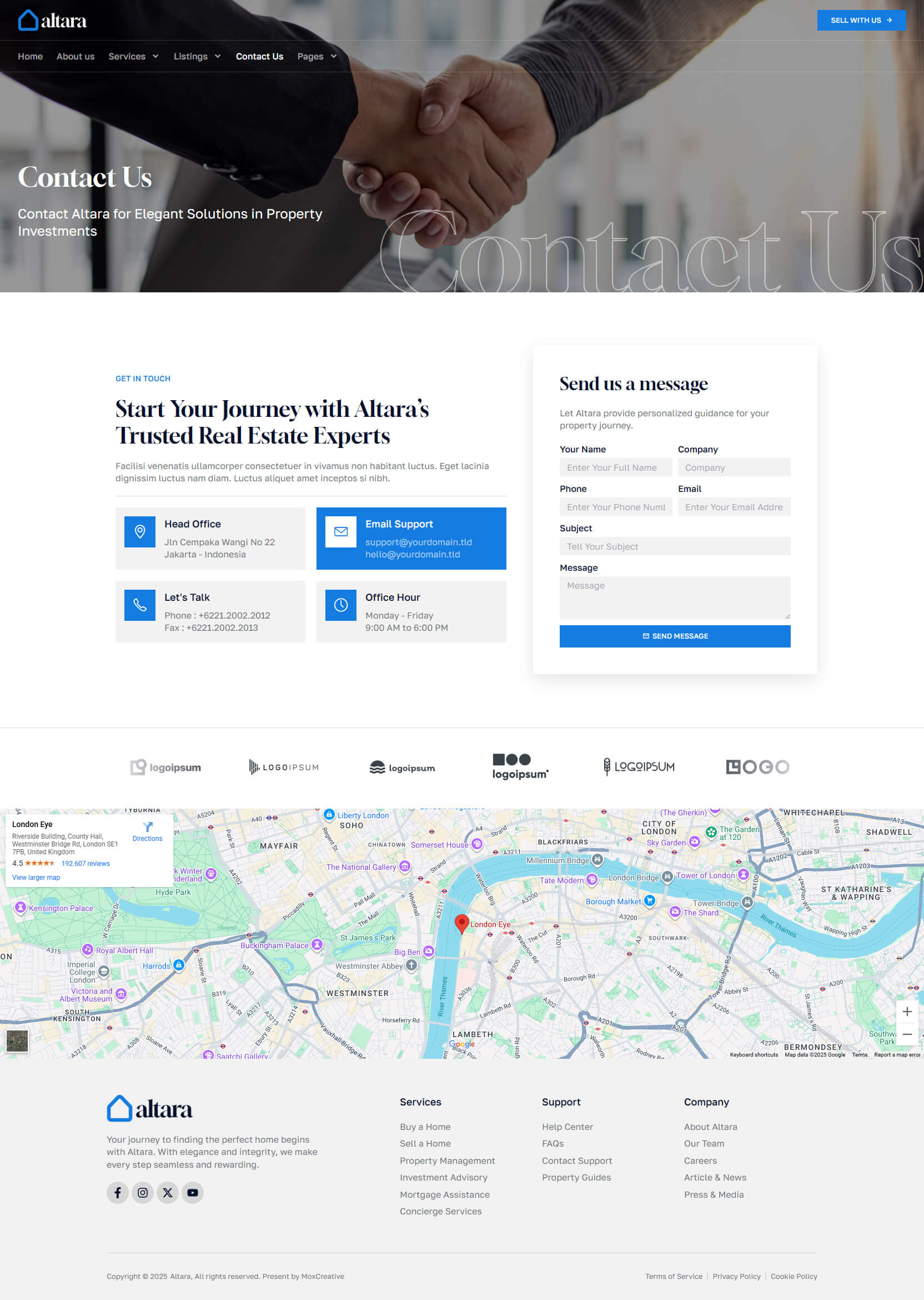 Altara - Real Estate & Property Elementor Pro Template Kit by moxcreative