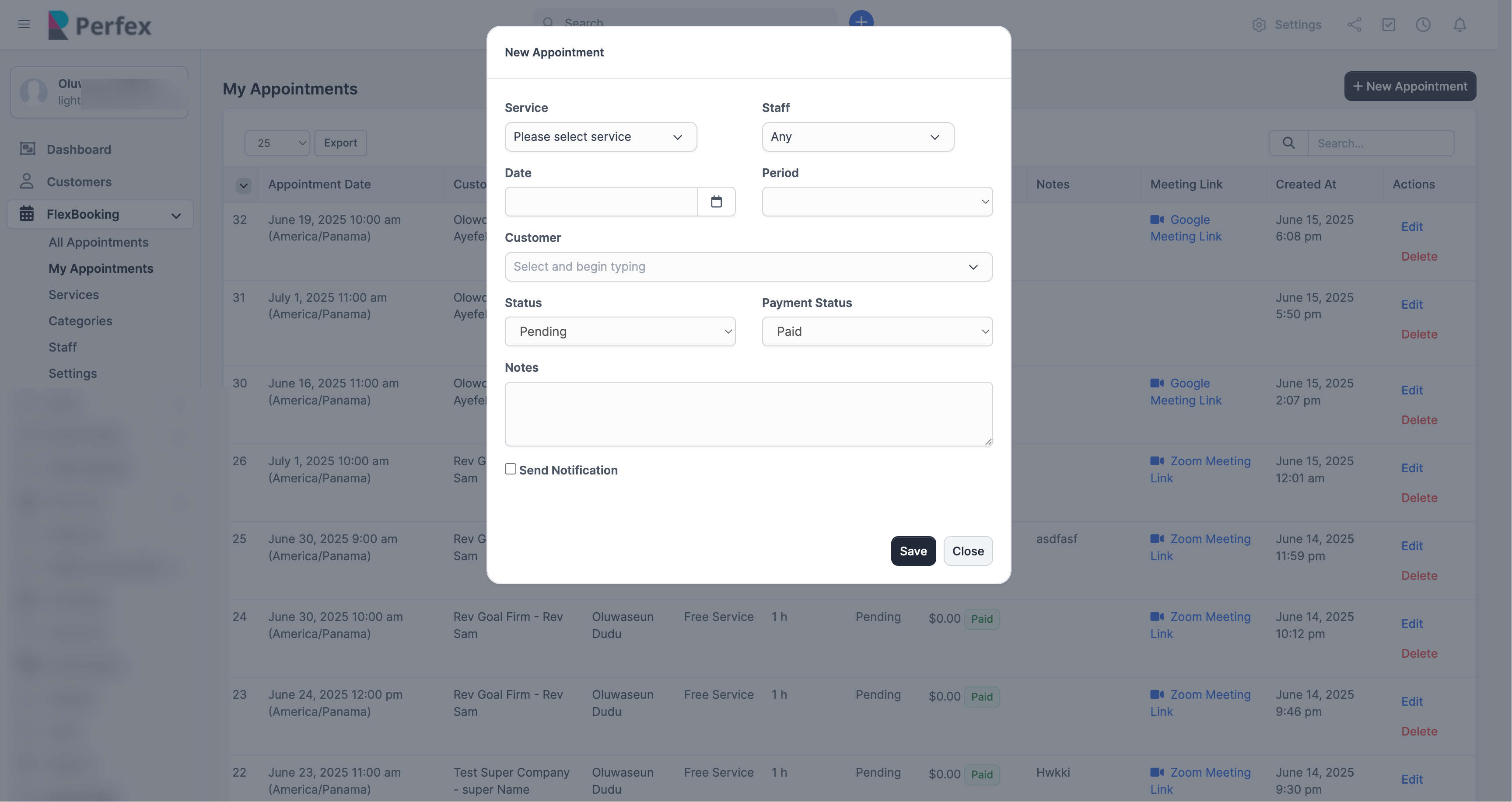 Appointment Booking and Scheduling module for Perfex by flexibyte88