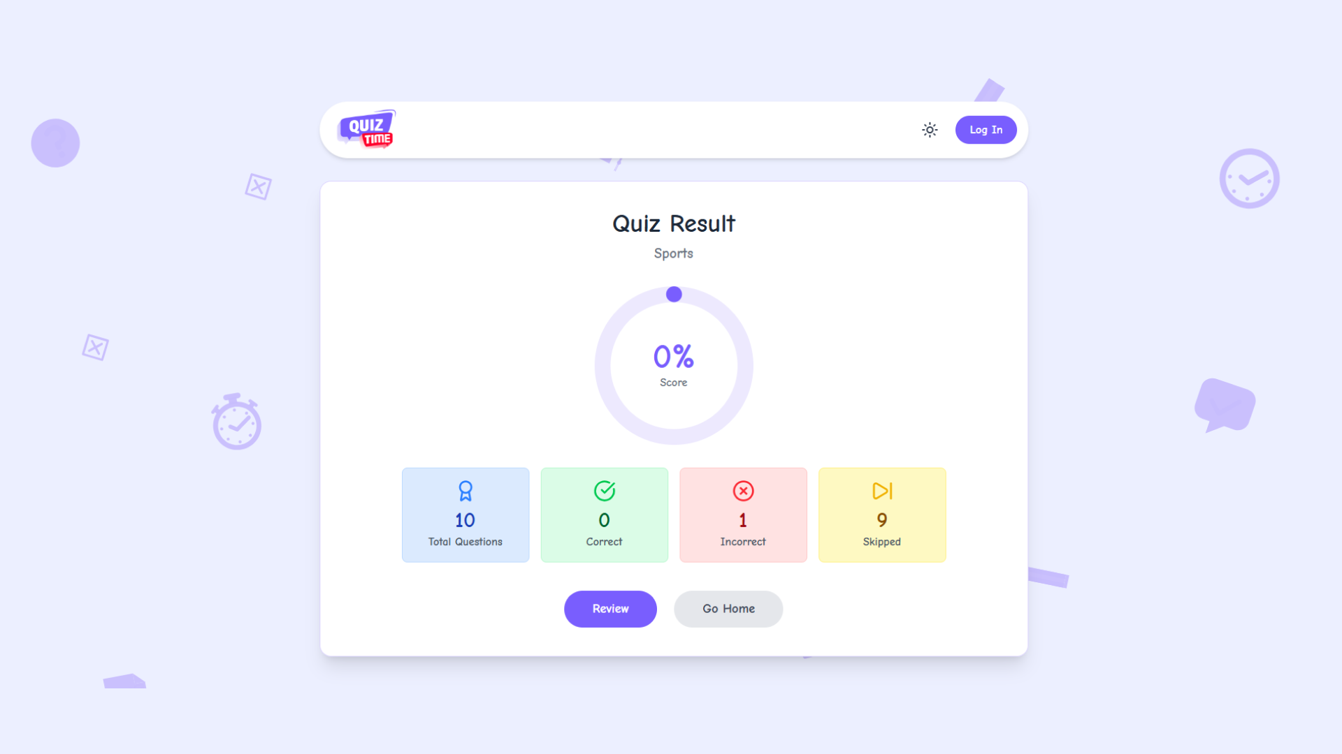 QuizTime – MERN Stack Quiz App | Interactive Web Quiz Platform by Pahil369