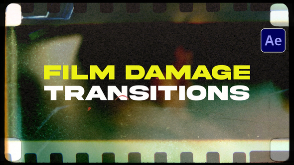 Film Damage Transitions, After Effects Project Files | VideoHive