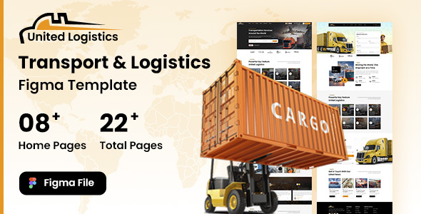 United – Logistics Figma Template by thewebsoftgroup | ThemeForest