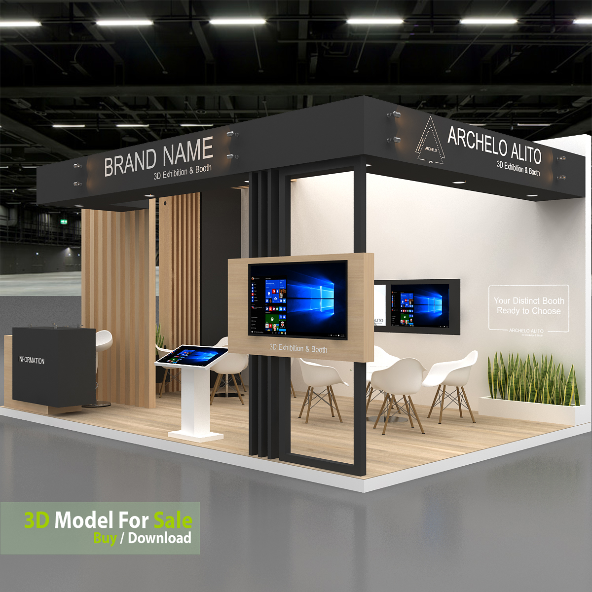 3D Exhibition Booth Design by moarrefiii | 3DOcean