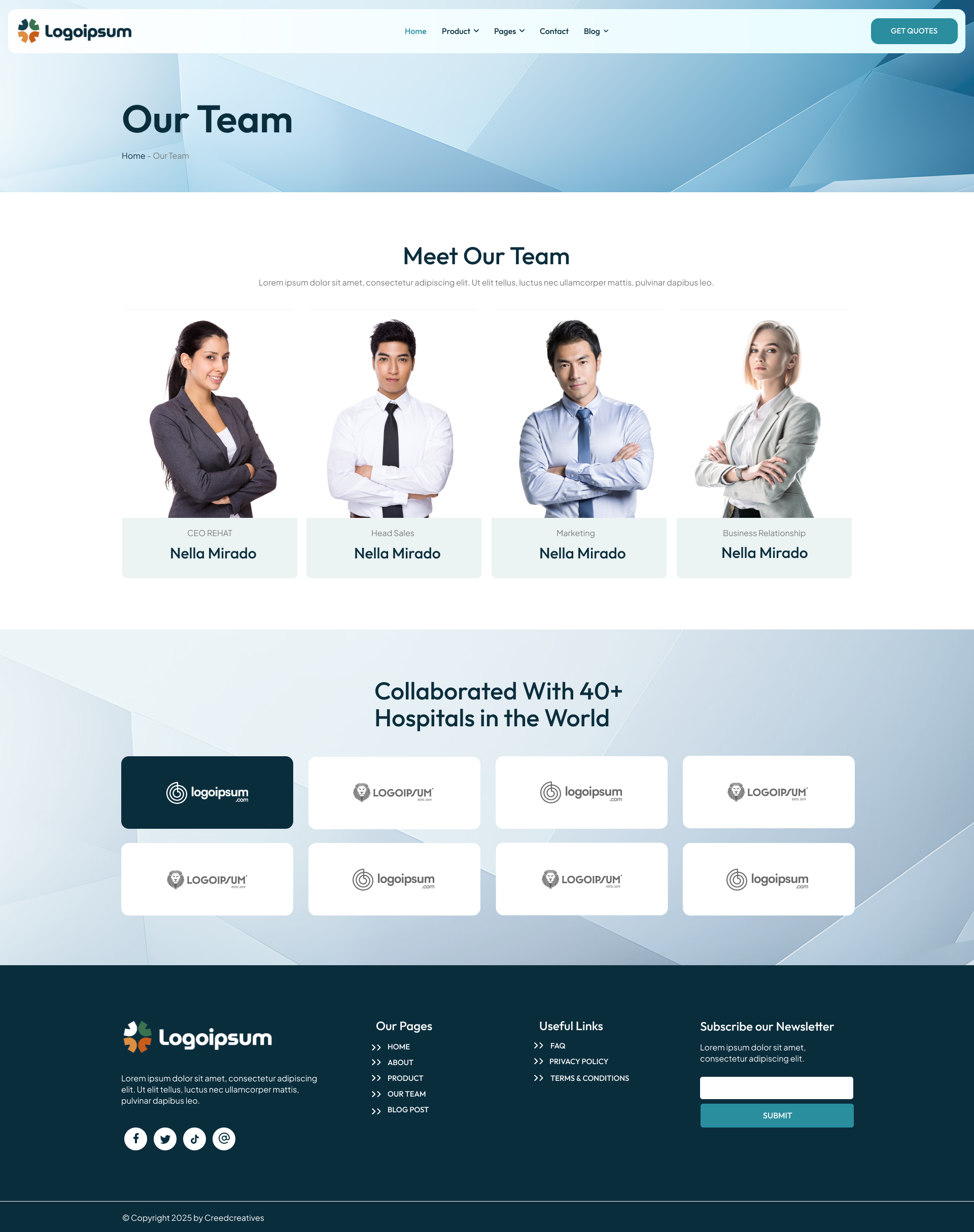 Rehat - Medical Equipment Figma Template by creedcreatives | ThemeForest
