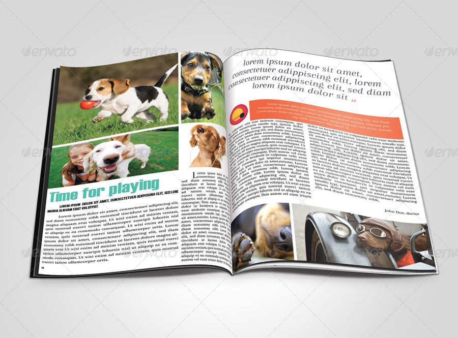 Pet Magazine, Print Templates | GraphicRiver