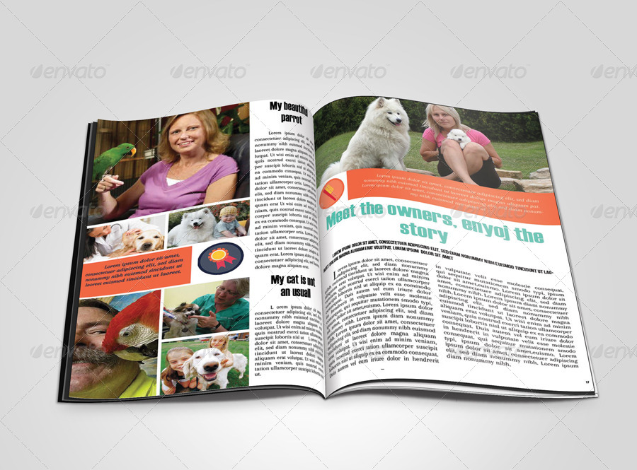 Pet Magazine, Print Templates | GraphicRiver