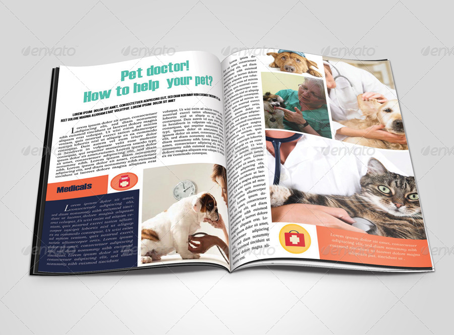 Pet Magazine, Print Templates | GraphicRiver