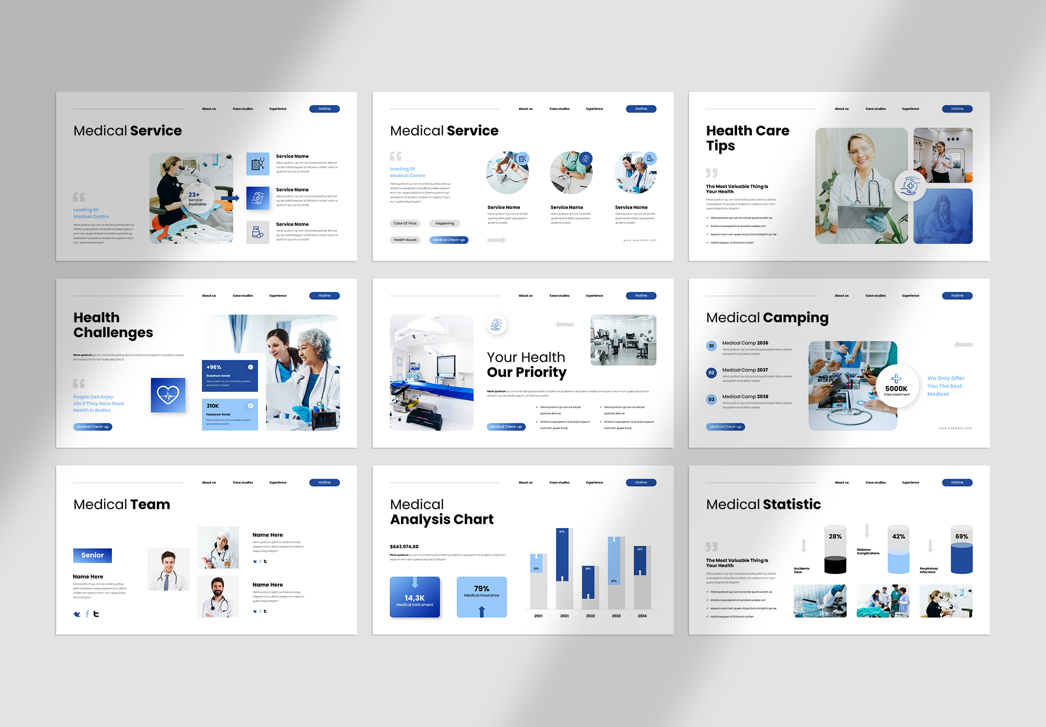 Medical Google Slide Presentation Template, Presentation Templates