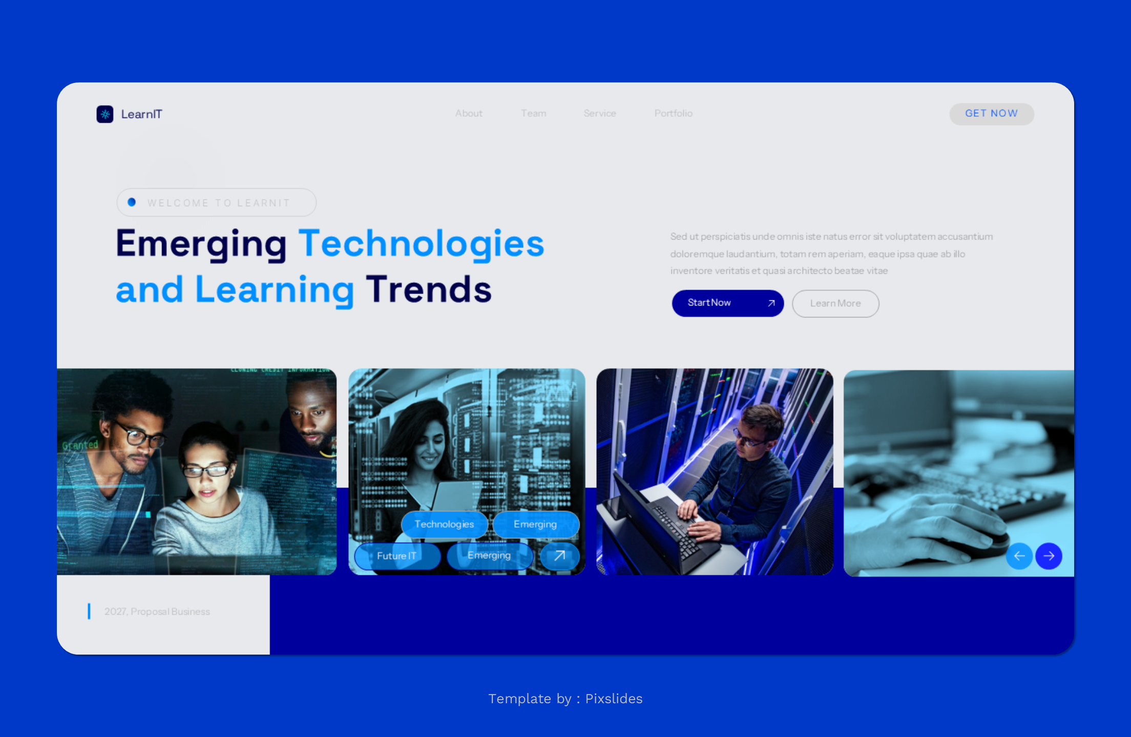 LearnIT - IT Training PowerPoint Presentation Template, Presentation ...